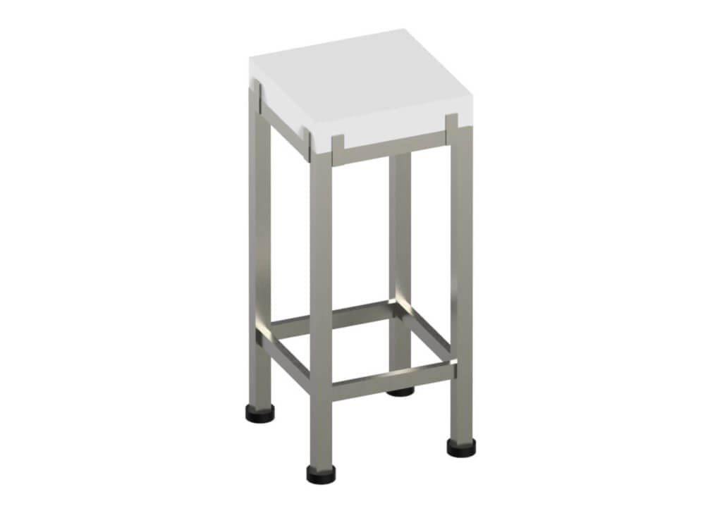 Hackblock mit Kunststoffauflage